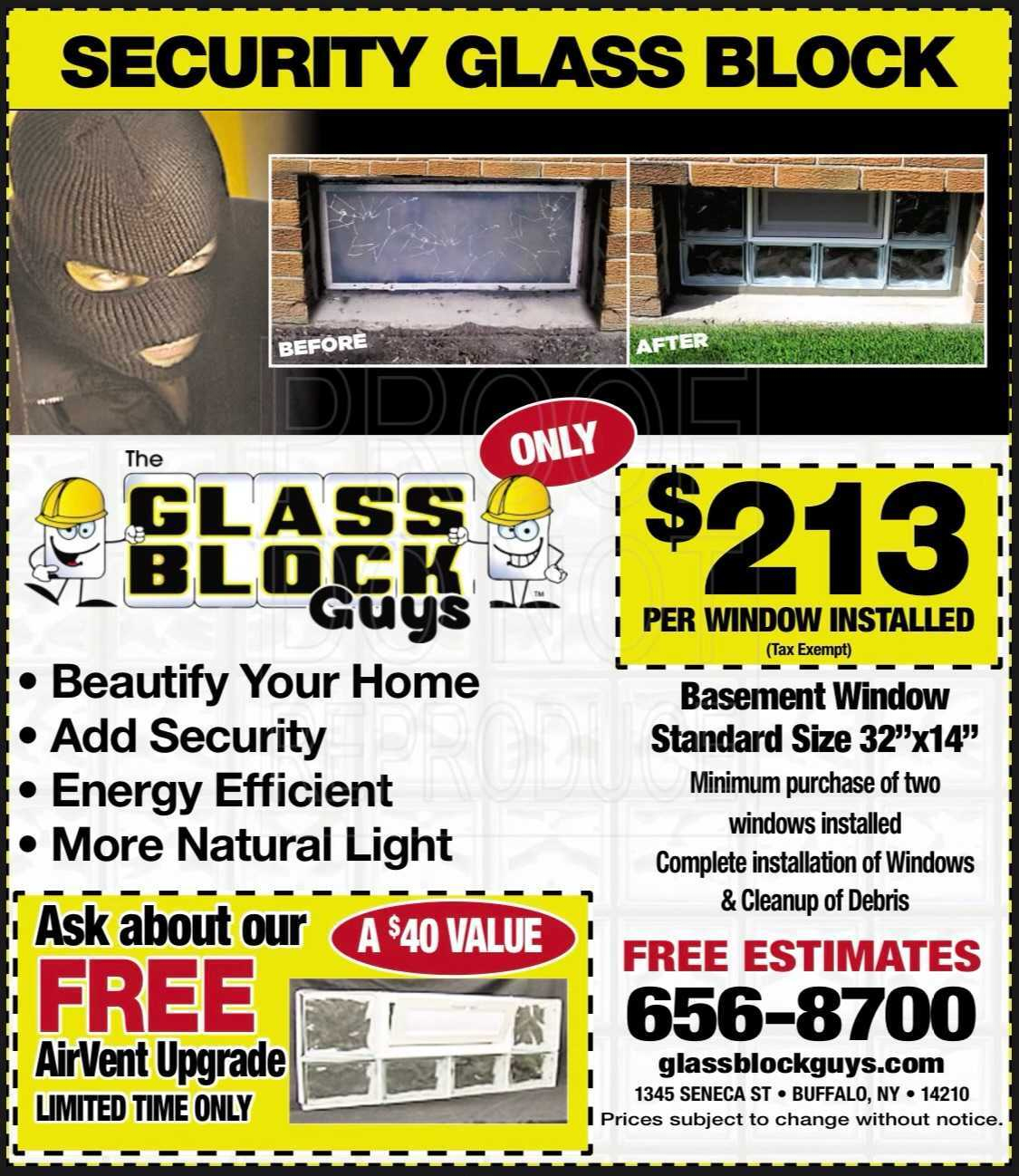 Coupons - Glass Block Guys